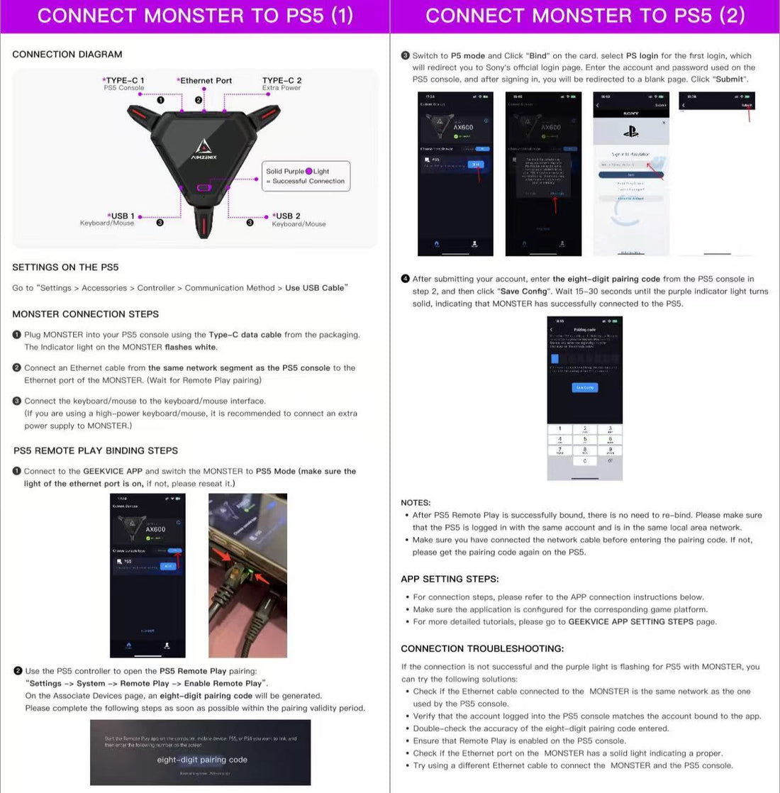 Monster Quick Guide - AIMZENIX